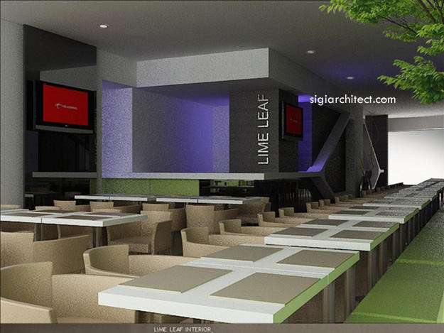 Desain Resto-Cafe Minimalis LimeLeaf