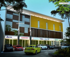 Desain Ruko Modern Minimalis 3 Lantai & Denah Kavling Hook