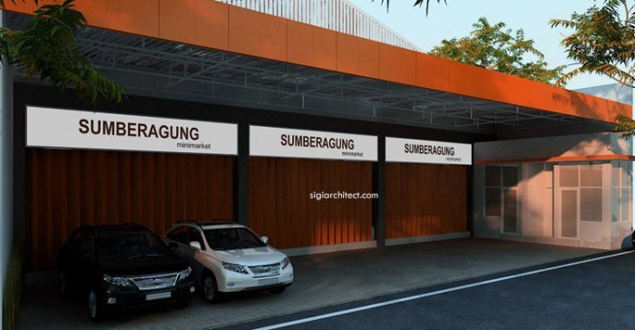 Desain Minimarket 1 Lantai, Toko Swalayan Minimalis