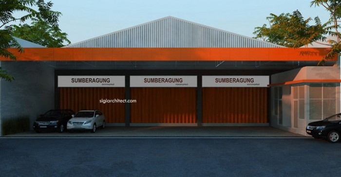 Desain Minimarket 1 Lantai, Toko Swalayan Minimalis