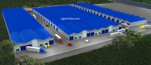 Desain Pergudangan Modern | Arsitektur & Siteplan