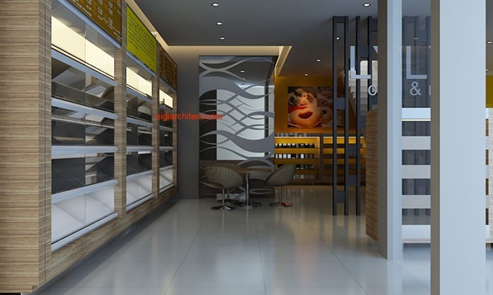 Desain Toko Roti & Cafe | Interior Minimalis