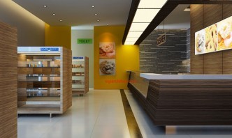 Desain Toko Roti & Cafe | Interior Minimalis