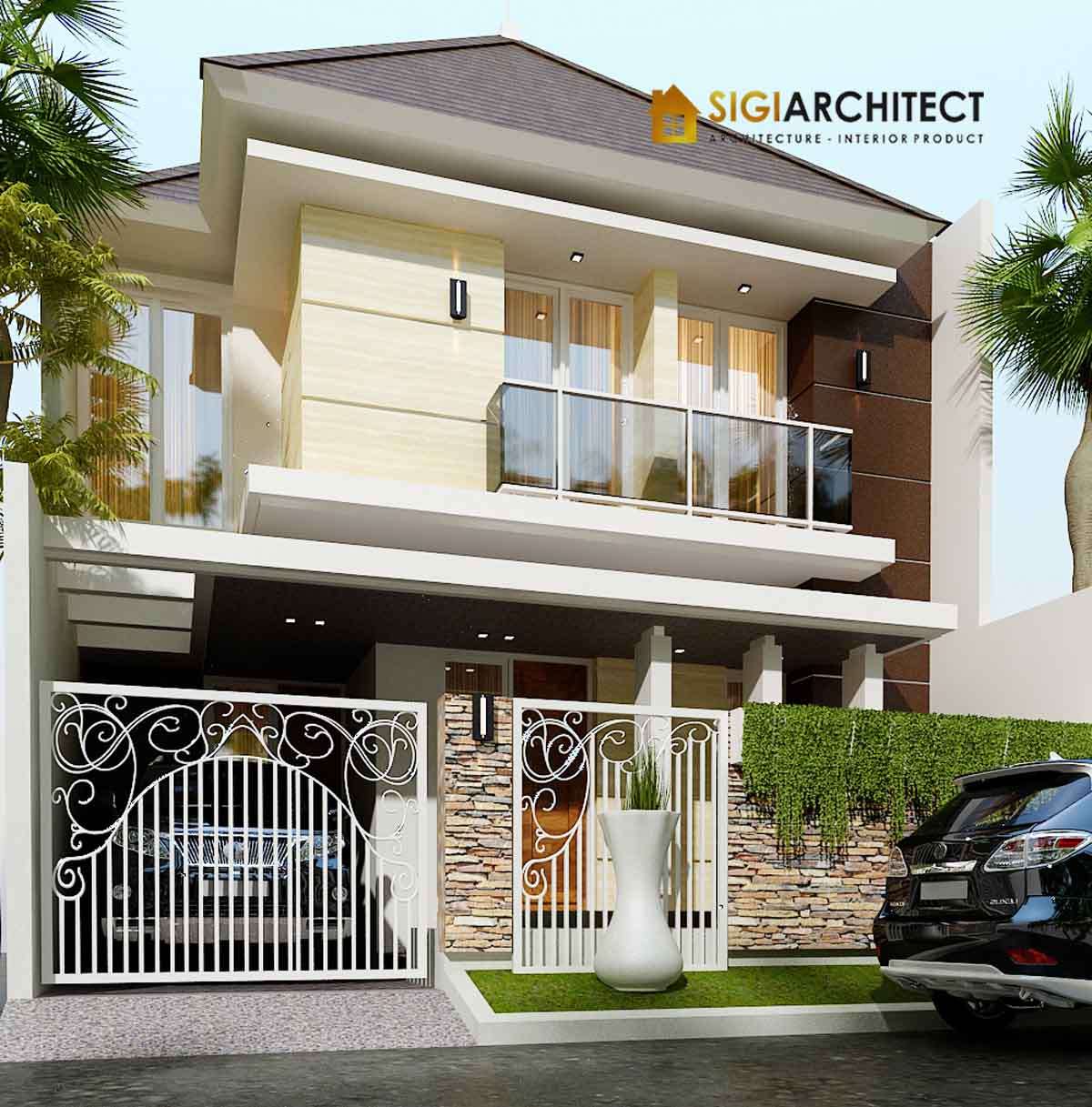 Rumah 2 Lantai 120 M2 Desain Mewah Minimalis Modern
