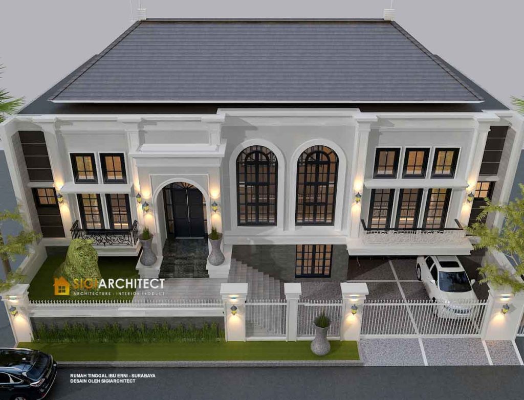 Rumah Klasik American Modern 1 Lantai 400 M2 Semibasemen – Jasa Arsitek ...